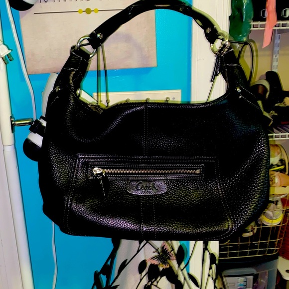 Coach | Bags | Coach Heavy Pebbled Black Penelope Nwot | Poshmark